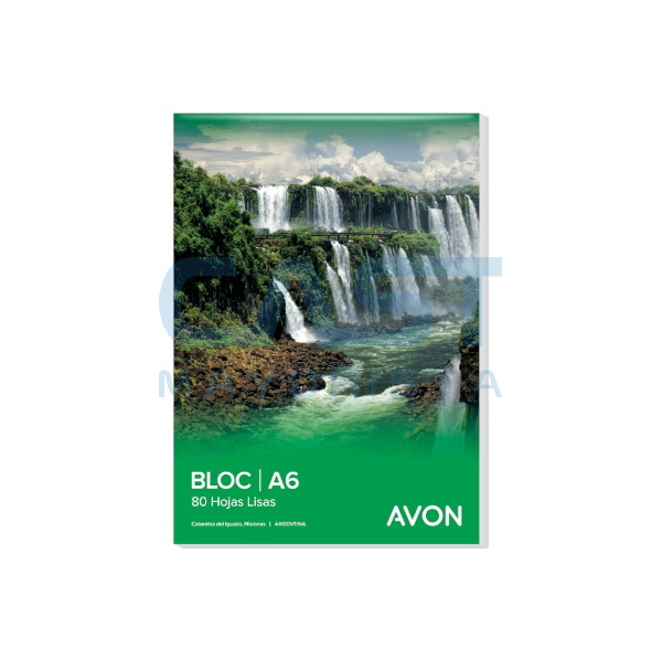 BLOCK NOTA A6 80H LISO -AVON – CAST Mayorista